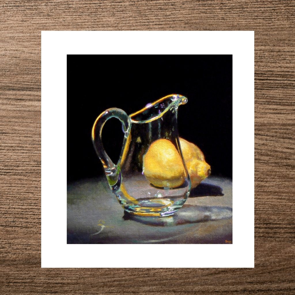 “Glass and Lemon” Fine Art Print – Jeffrey Hayes