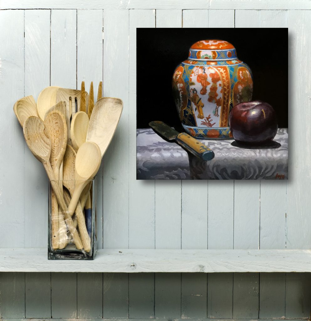 “Knife, Ginger Jar, Plum” Fine Art Print – Jeffrey Hayes