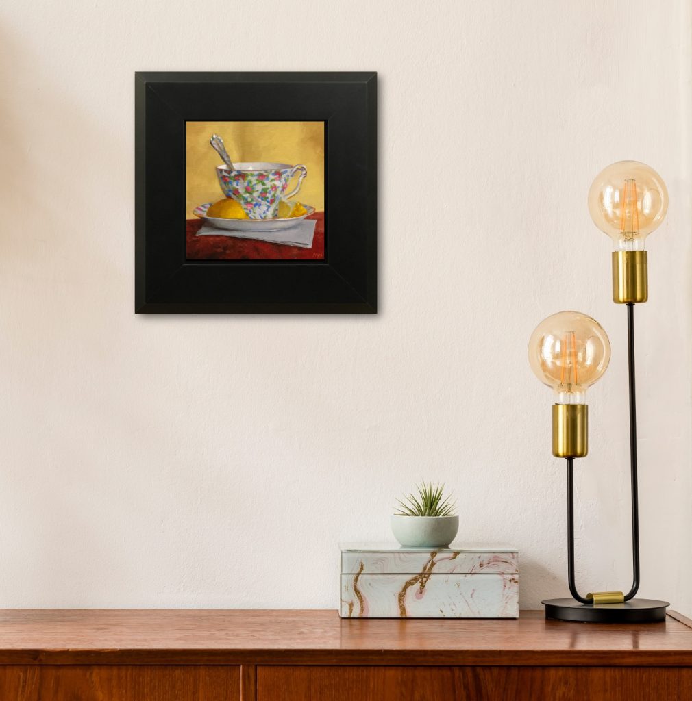 Floral Teacup with Lemon Wedges – Jeffrey Hayes